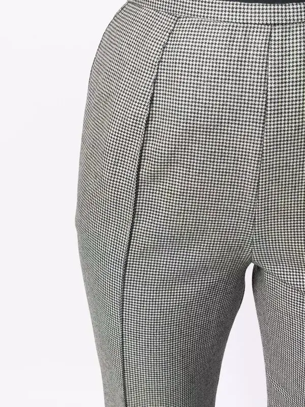 Gianfranco Ferre 1990s Houndstooth High-waisted Trousers