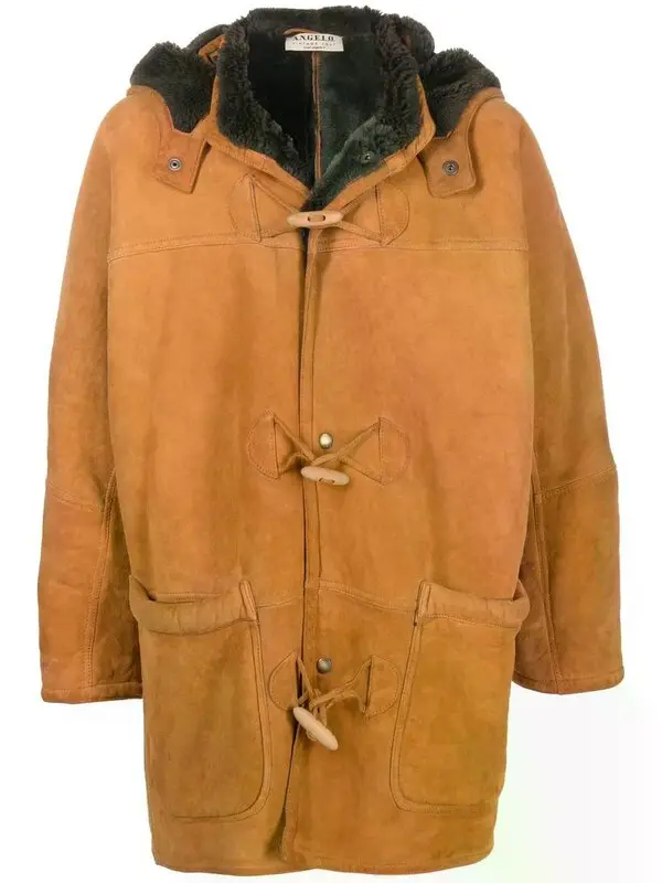 A.N.G.E.L.O. VINTAGE CULT 1990s Sheepskin Hooded Coat