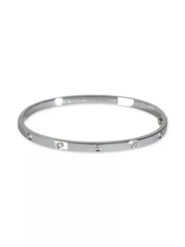 CARTIER 18k White Gold Diamond Bracelet - Silver