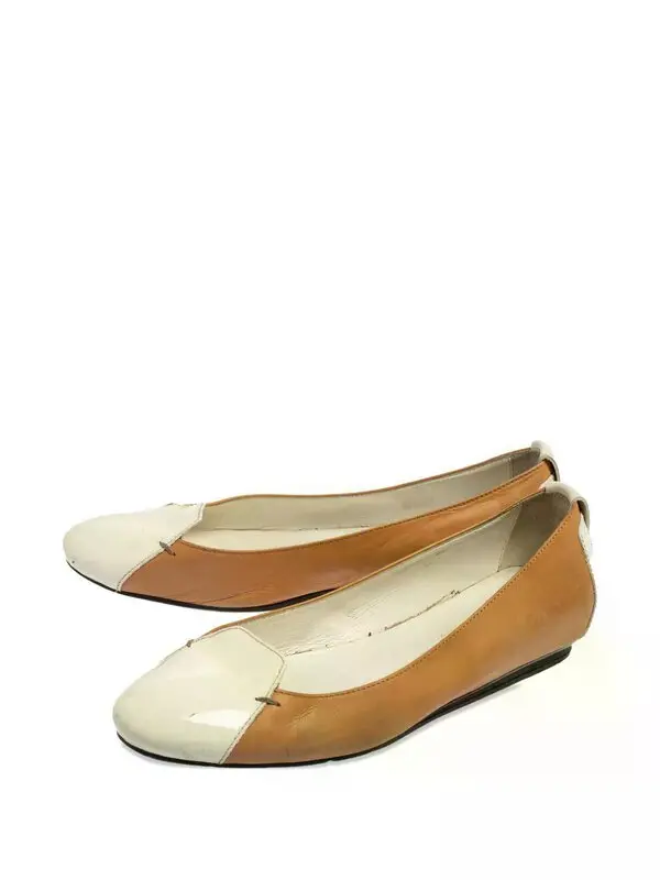 TOD'S Patent-leather Round-toe Ballet Flats