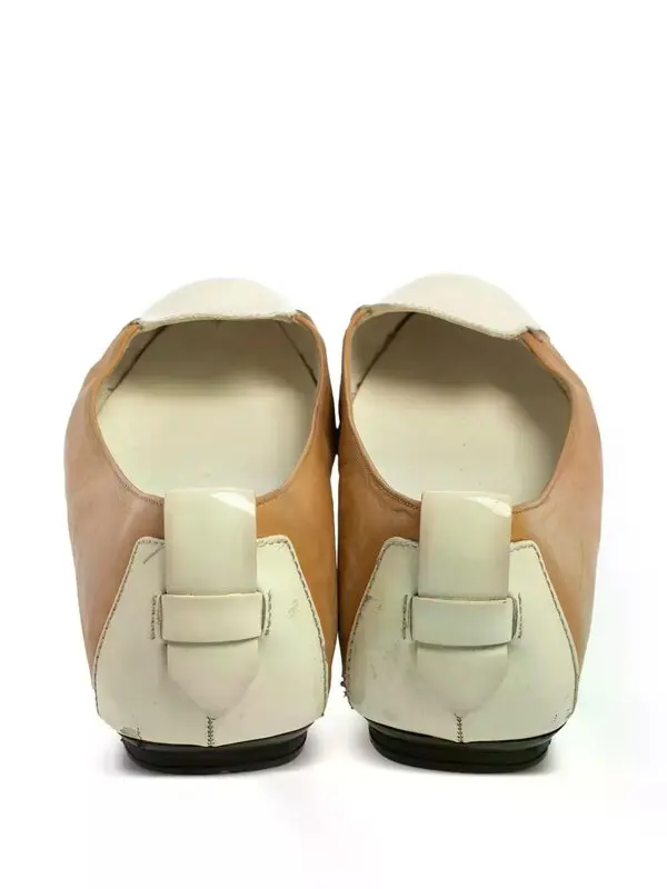 TOD'S Patent-leather Round-toe Ballet Flats