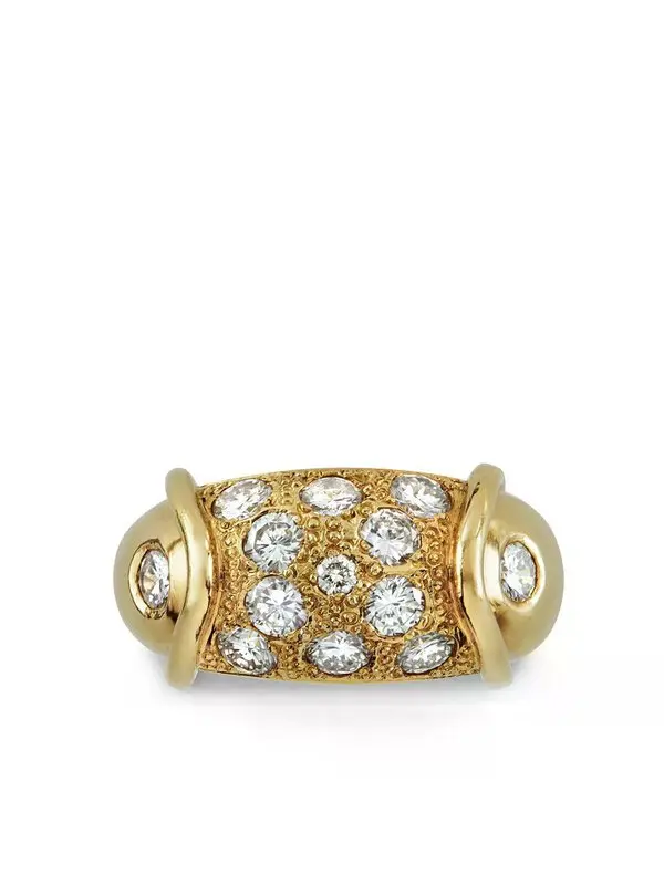PRAGNELL 18kt Yellow Diamond Cocktail Ring - Gold
