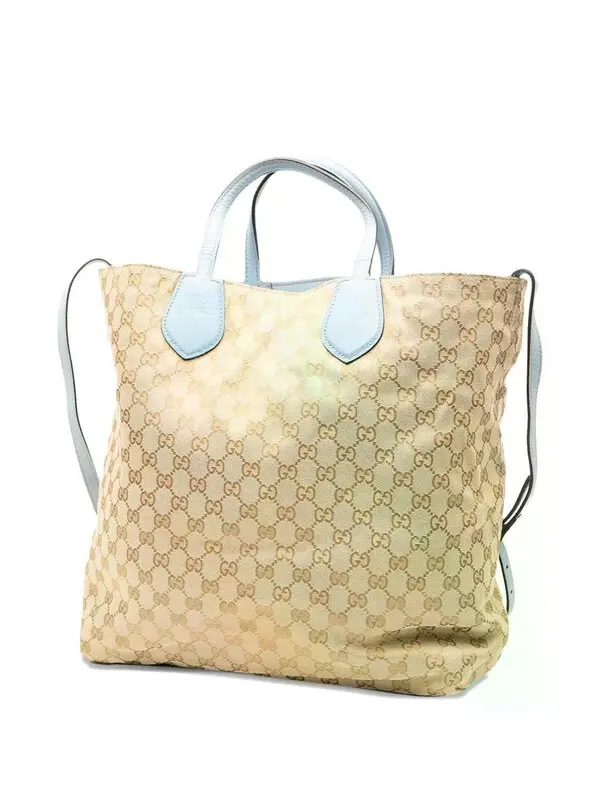 Gucci Gg Canvas Reversible Tote Satchel