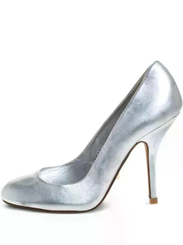 GINA 100mm Leather Pumps