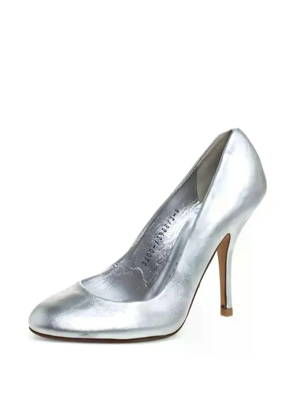 GINA 100mm Leather Pumps