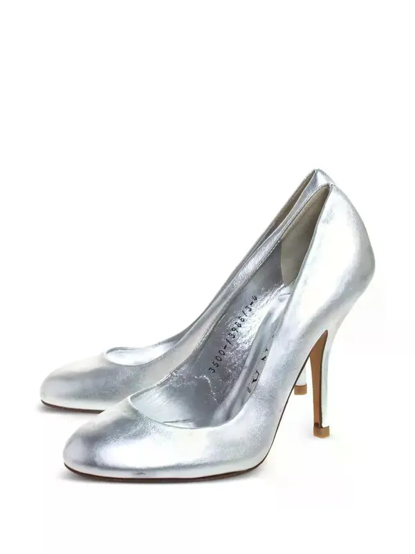 GINA 100mm Leather Pumps