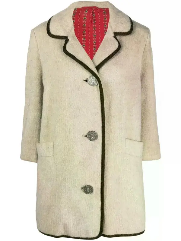 A.N.G.E.L.O. VINTAGE CULT 1990s Woven Buttoned Coat
