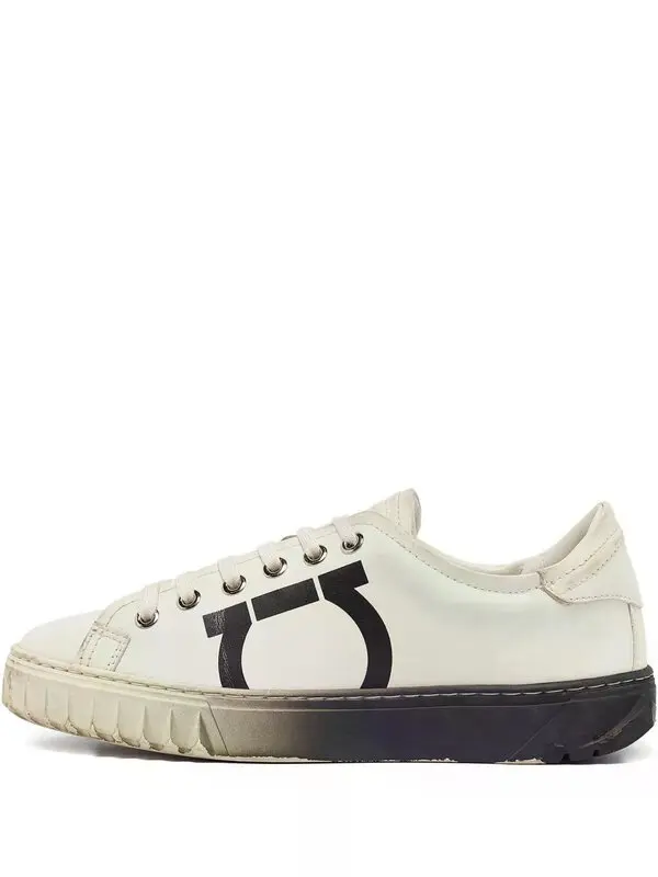 FERRAGAMO Cube 8 Leather Sneakers