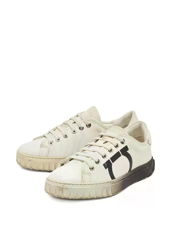 FERRAGAMO Cube 8 Leather Sneakers