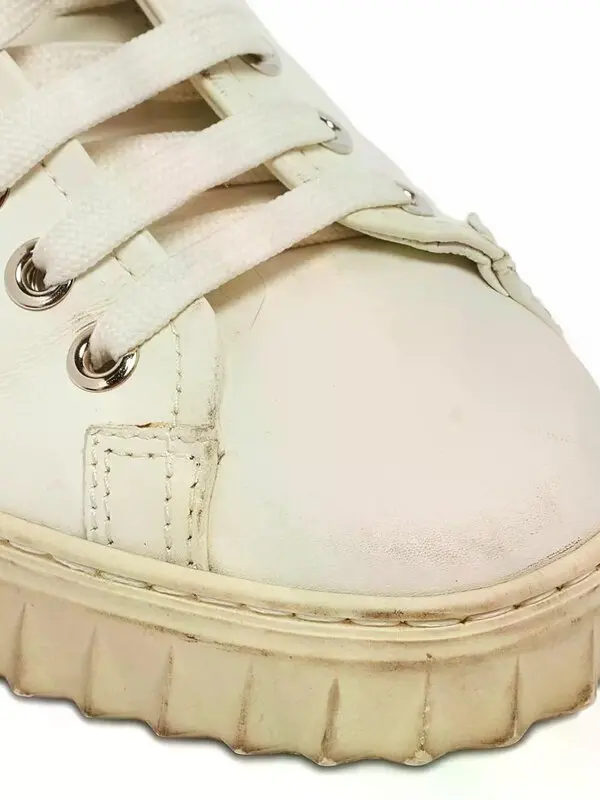 FERRAGAMO Cube 8 Leather Sneakers