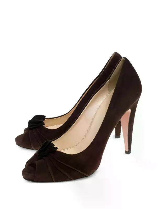 Prada 110mm Leather Heeled Pumps