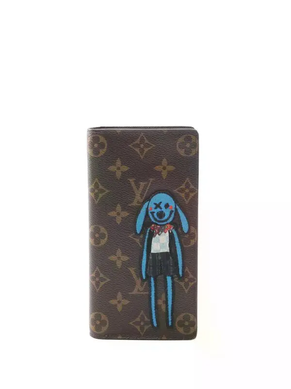 LOUIS VUITTON 2021 Monogram Embroidered Cartoon Friends Brazza Wallet Long Wallets - Brown