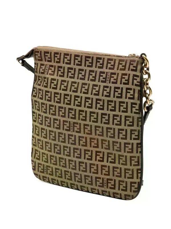 Fendi 2000-2010 Zucchino Forever Crossbody Bag