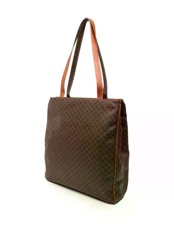 Celine Macadam Coated Canvas Tote Bag - Brown