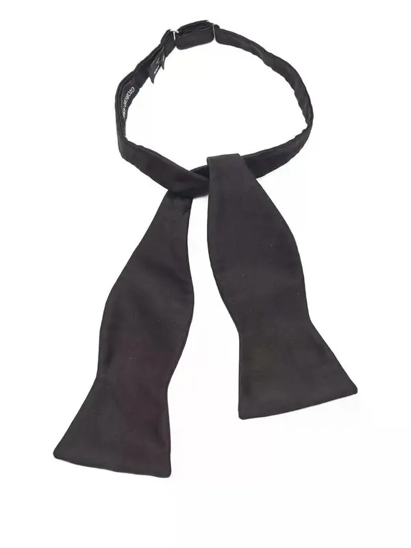 Giorgio Armani Satin Bow Tie - Black