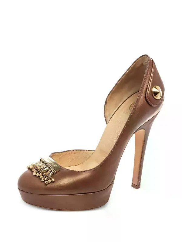 Versace 130mm Leather Pumps
