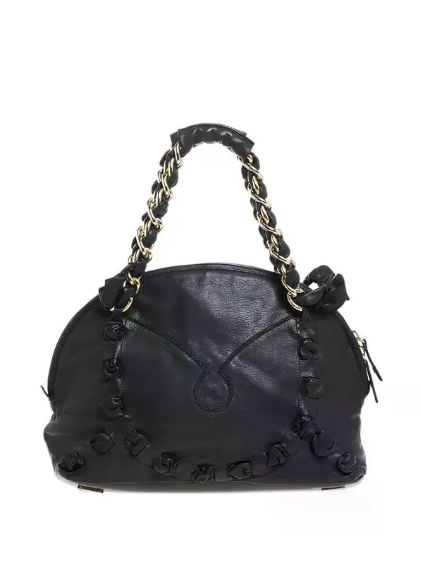 Gianfranco Ferre Chain-detail Leather Tote Bag