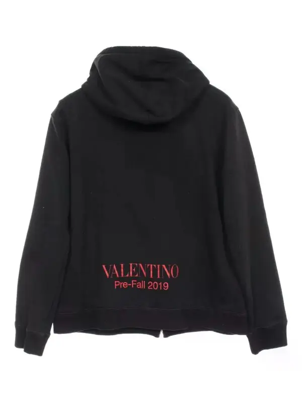 Valentino Garavani 2010s Logo-print Zip-up Hoodie