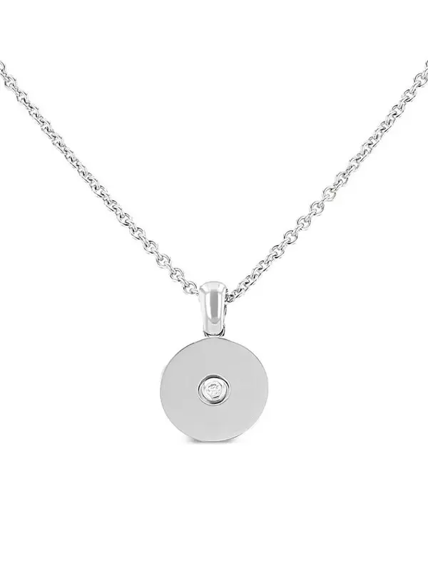 CARTIER 2000s 18k White Gold Diamond Pendant Necklace - Silver
