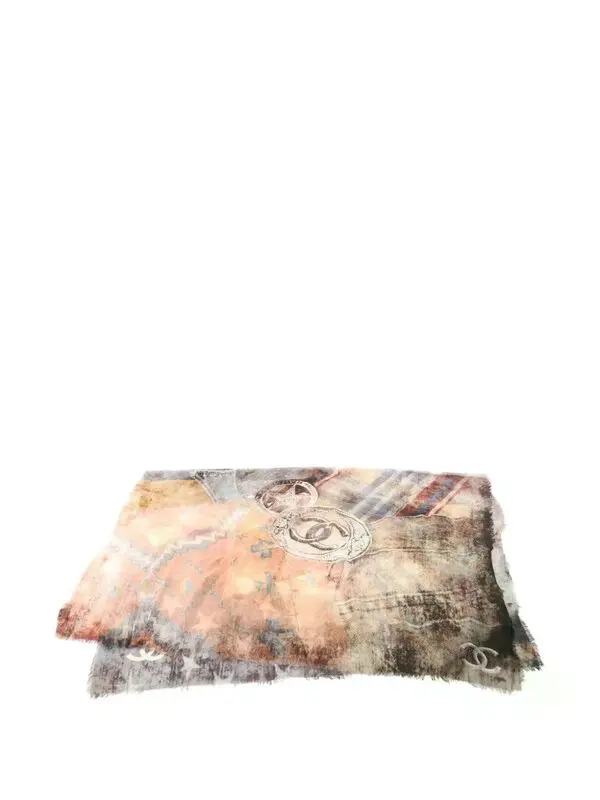 Chanel 20th Century Cc Cashmere Scarf Scarves