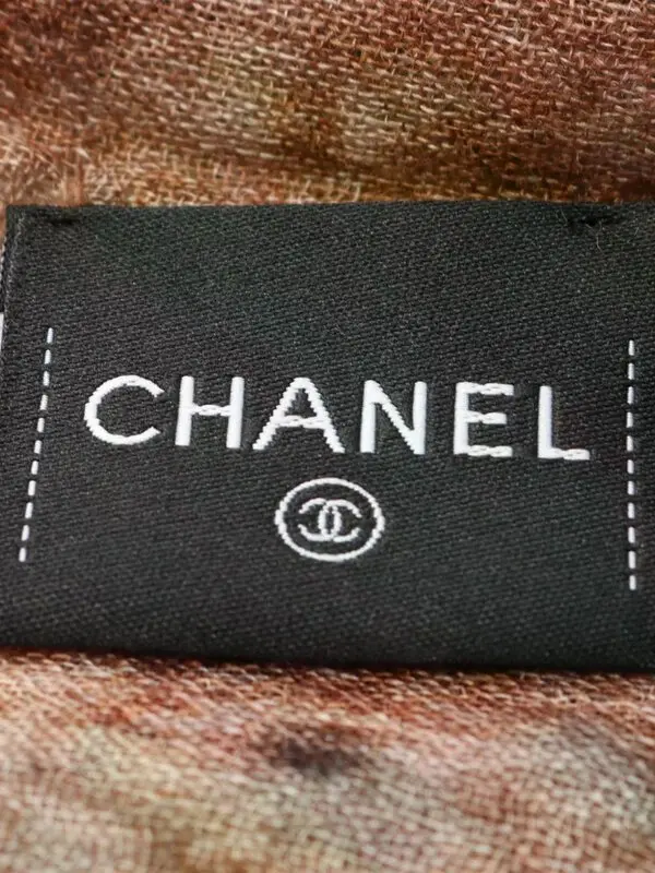 Chanel 20th Century Cc Cashmere Scarf Scarves