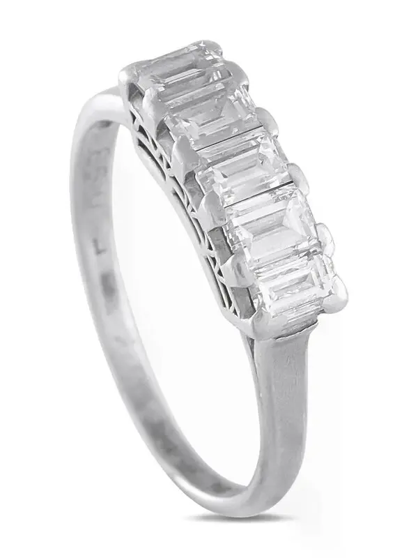 LB EXCLUSIVE Platinum Diamond Ring - Silver