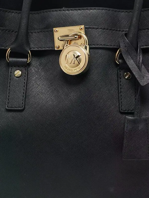 Michael Kors Hamilton Lock-motif Tote Bag - Black