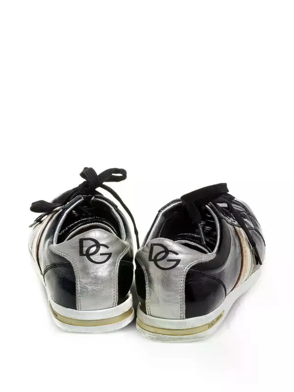 Dolce & Gabbana Metallic Leather Sneakers