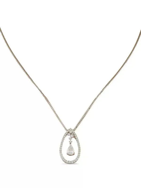 LB EXCLUSIVE Platinum Diamond Necklace - Silver