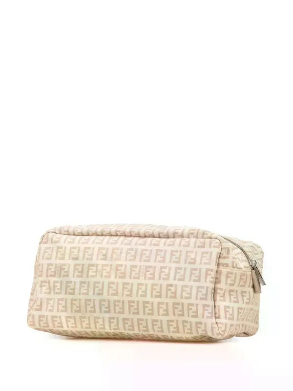 Fendi Zucchino Canvas Pouch Clutch Bag
