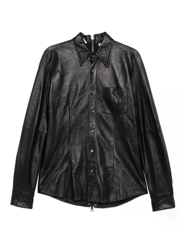 A.N.G.E.L.O. VINTAGE CULT 1990s Button-up Leather Shirt