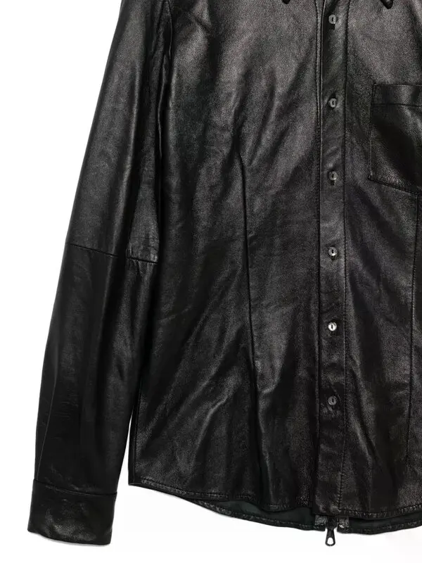 A.N.G.E.L.O. VINTAGE CULT 1990s Button-up Leather Shirt