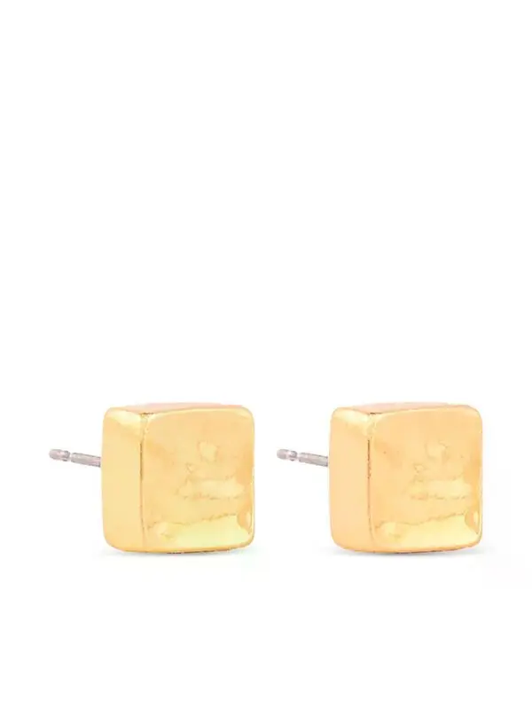SUSAN CAPLAN 1980s Stud Earrings - Gold
