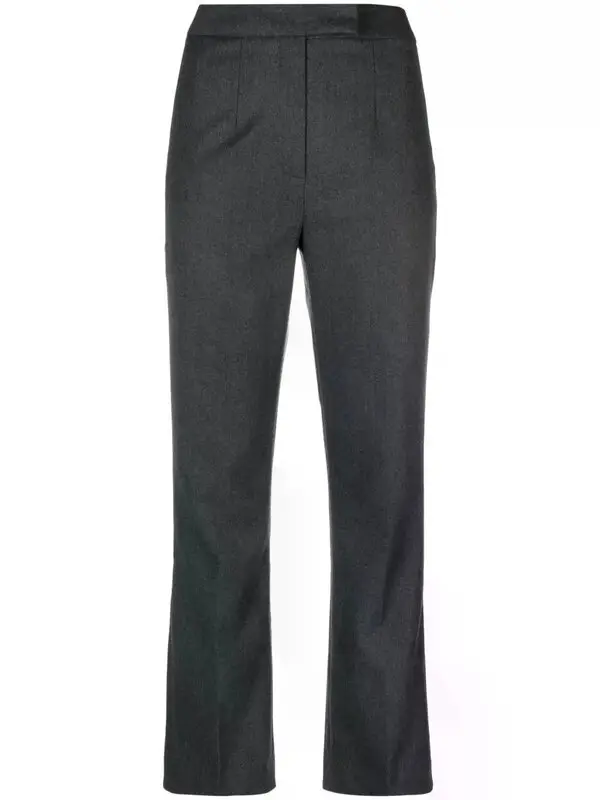 John Galliano 1990s Straight-leg Wool Trousers - Grey