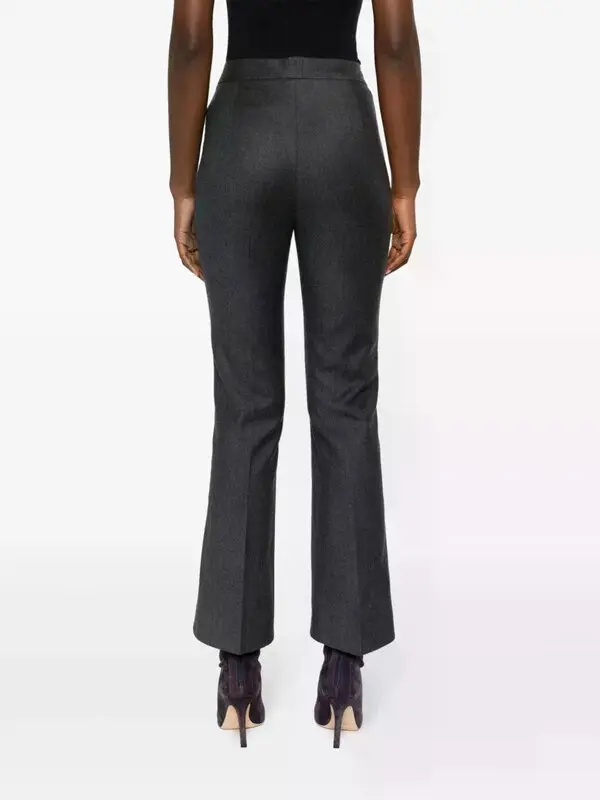 John Galliano 1990s Straight-leg Wool Trousers - Grey