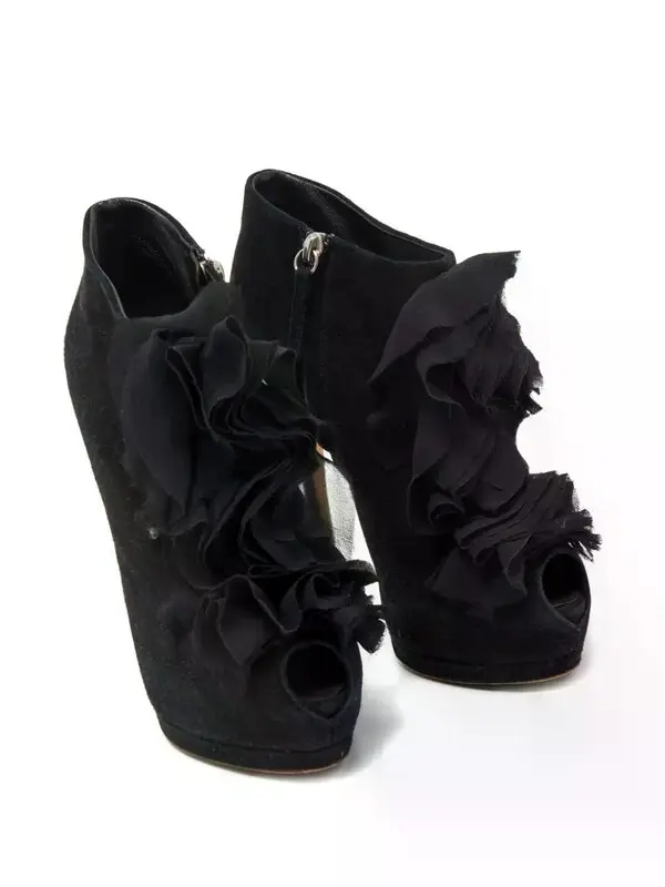 GIUSEPPE ZANOTTI 150mm Ruffled Platform Boots