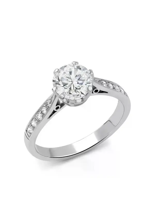 PRAGNELL Remounted Platinum Solitaire Diamond Ring