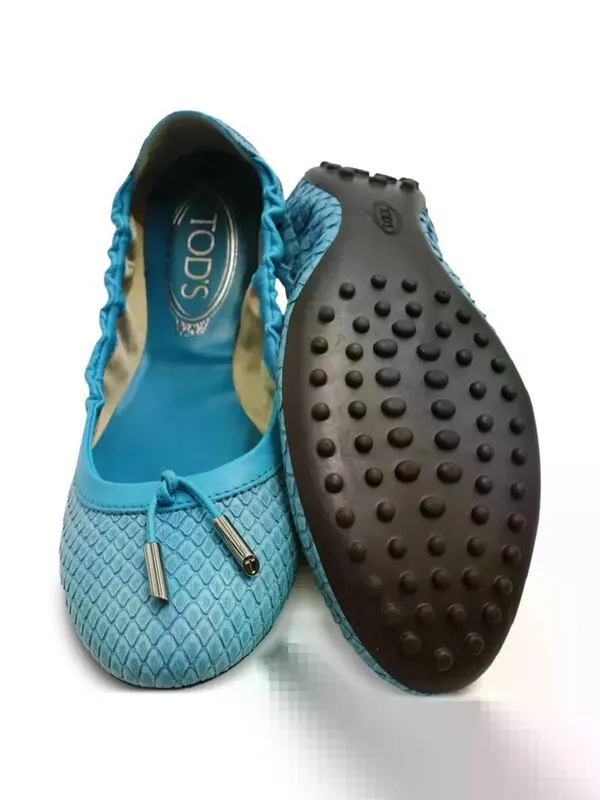 TOD'S Snakeskin Ballerina Flats