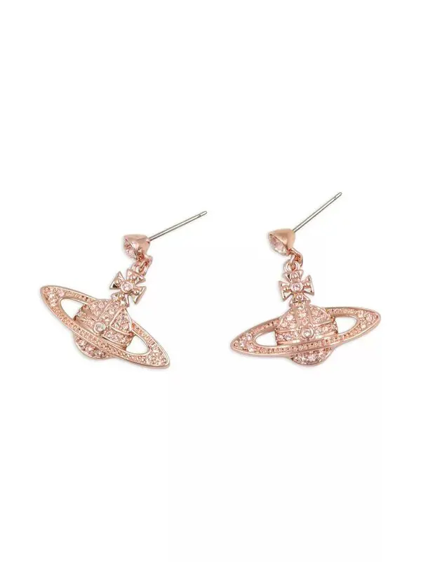 VIVIENNE WESTWOOD Orb Drop Earrings With Crystal Embellishment