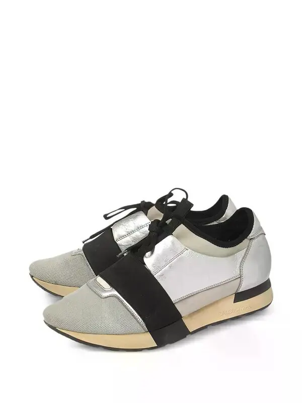 Balenciaga Race Runner Sneakers - Silver