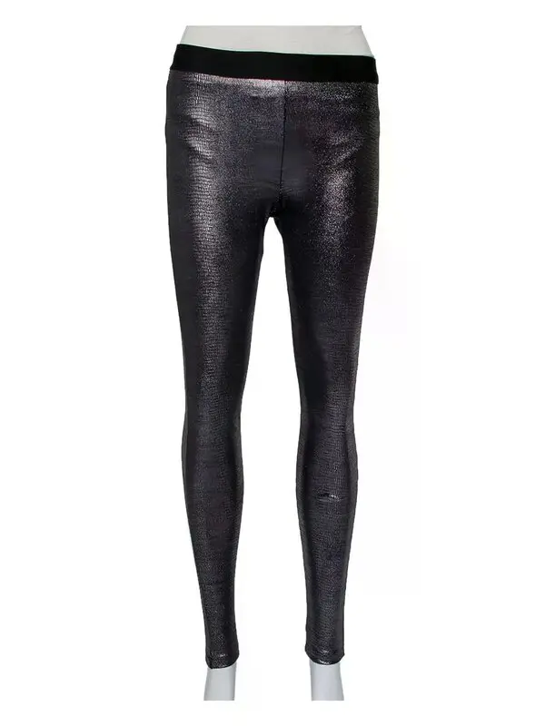 David Lerner Metallic Knit Leggings