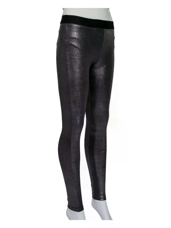 David Lerner Metallic Knit Leggings