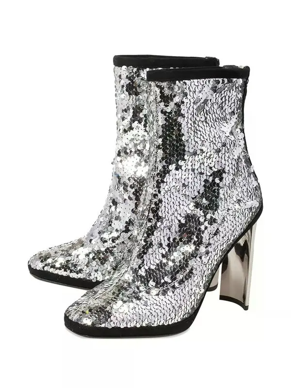 GIUSEPPE ZANOTTI 100mm Sequin-embellished Boots
