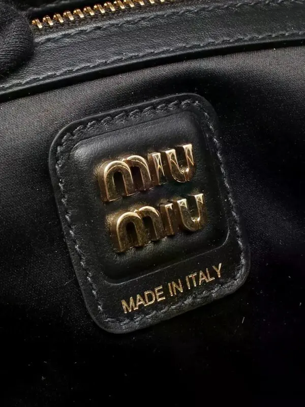 Miu Miu 2010-2025 Calfskin Top Handle Handbag - Black