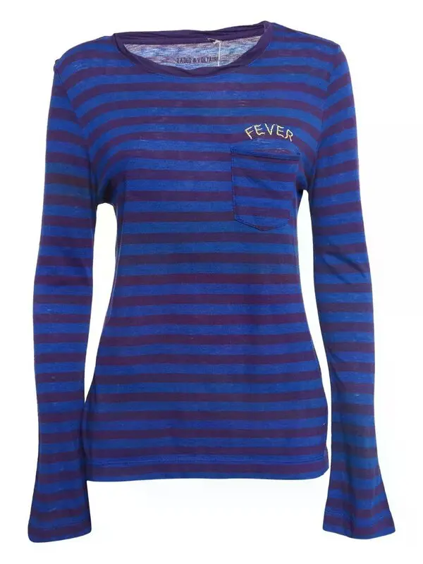 Zadig&Voltaire Striped Cotton-blend Top