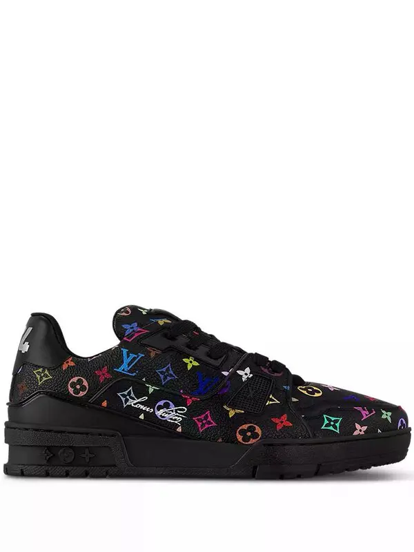 LOUIS VUITTON Takashi Murakami Trainer Sneakers - Black/multi