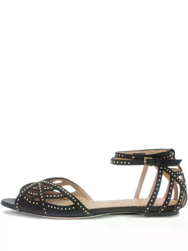 CHARLOTTE OLYMPIA Octavia Studded Strappy Sandals - Black