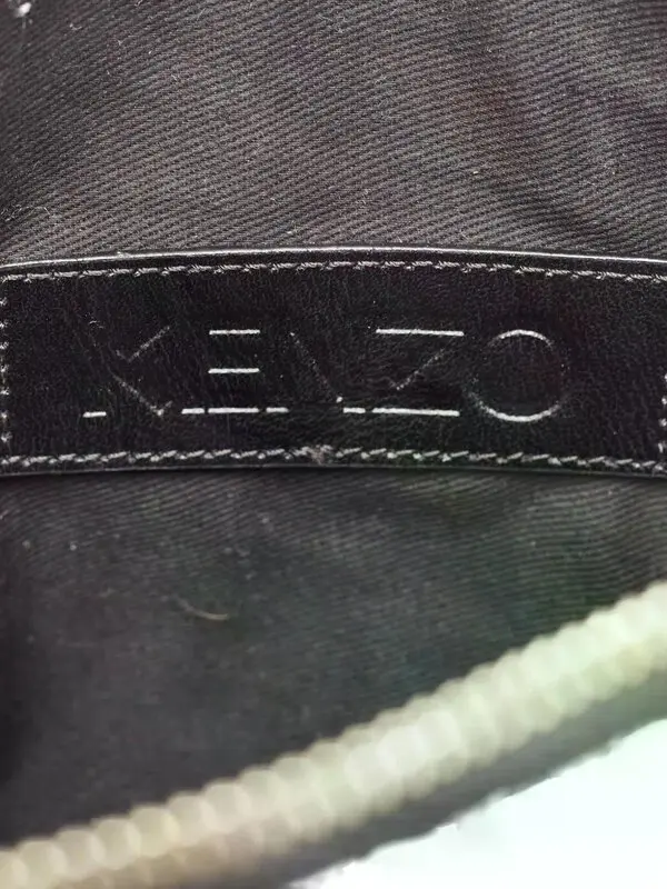 Kenzo Leather Zip Clutch