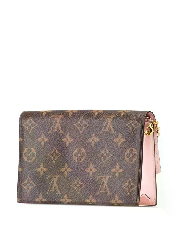 LOUIS VUITTON Monogram Flore Wallet On Chain Crossbody Bag - Brown