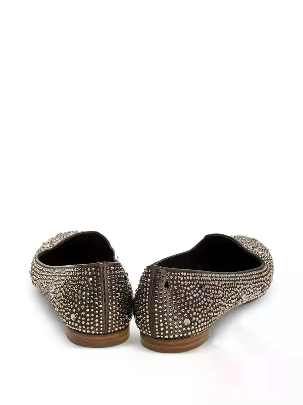 GINA Crystal-embellished Flat Shoes